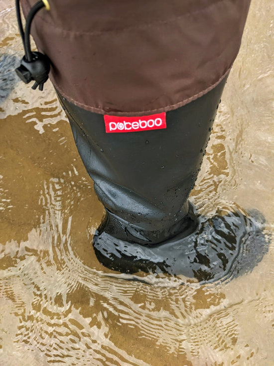 Original Pokeboo Packable Boots > Black - Barefoot wellies – Pokeboo.uk